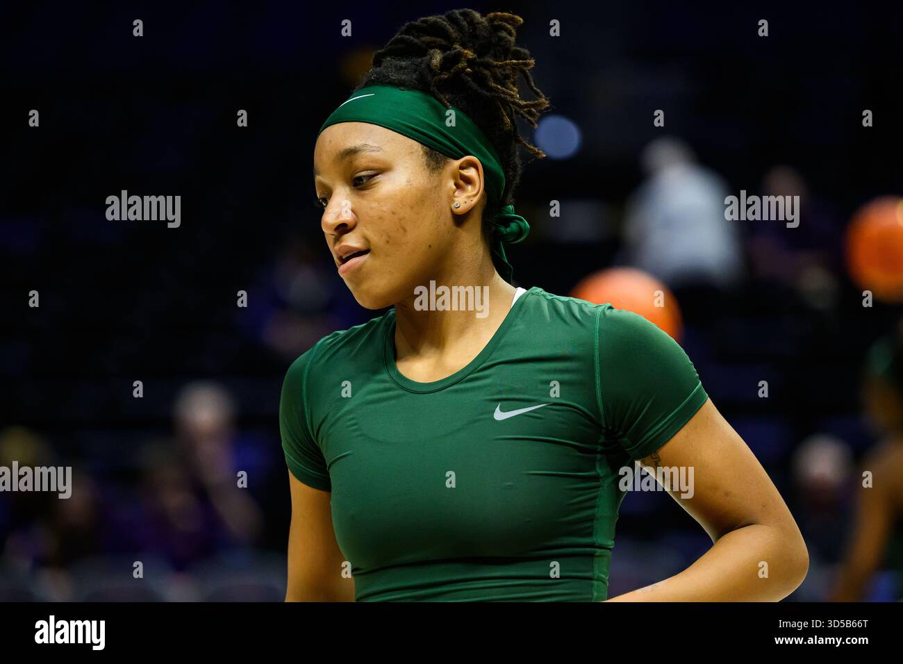 Charlotte guard Imani Smith (12) during pregame in a NCAA college women ...