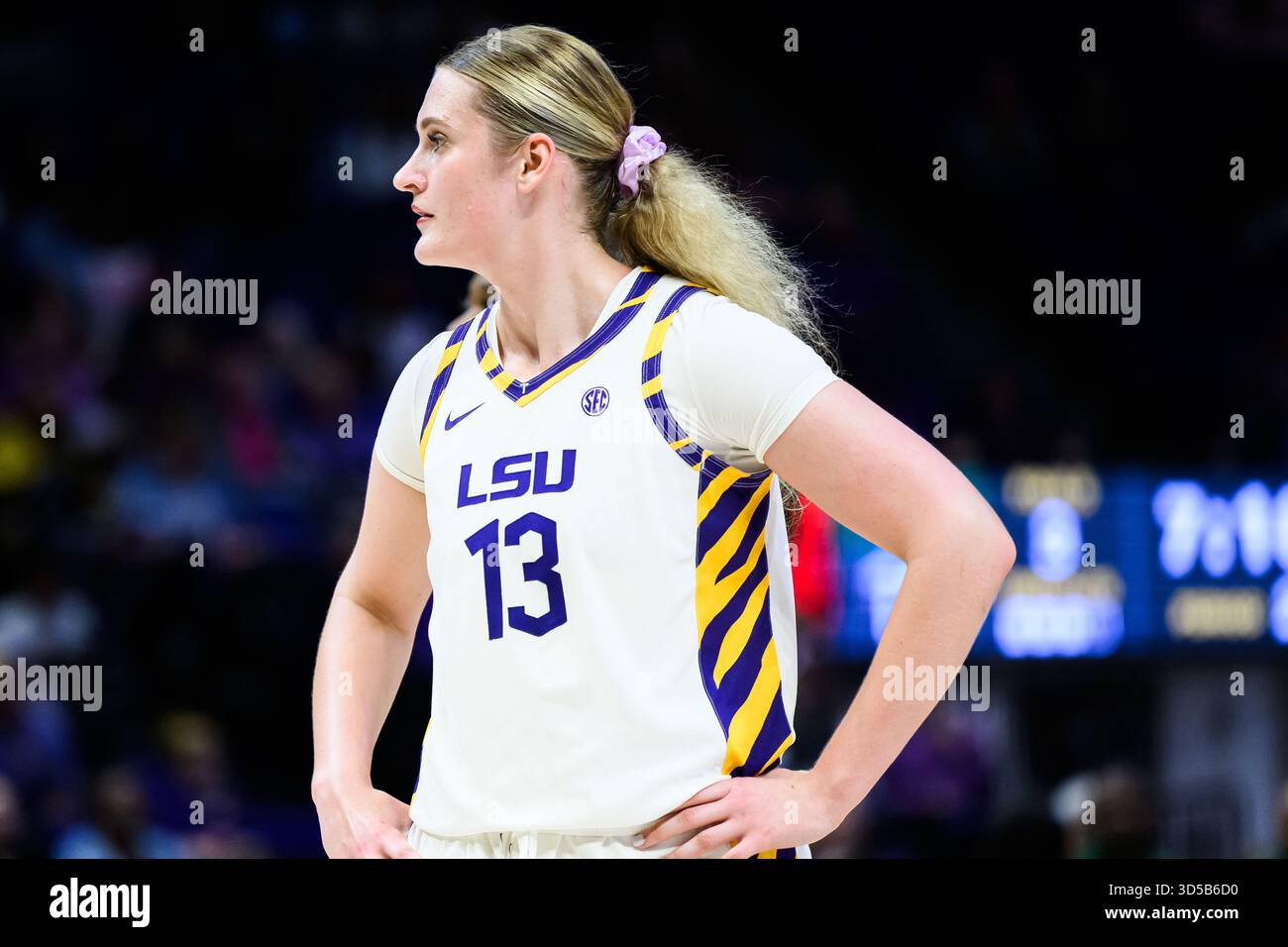 LSU forward Kate Koval (13) in the first half of a NCAA college ...