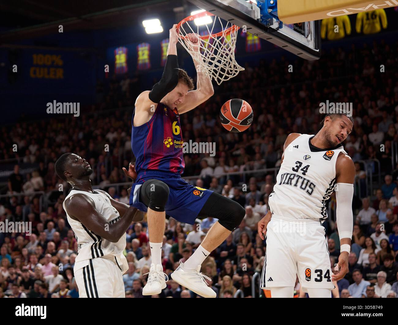 Jan Vasely of FC Barcelona in action during the EuroLeague regular ...
