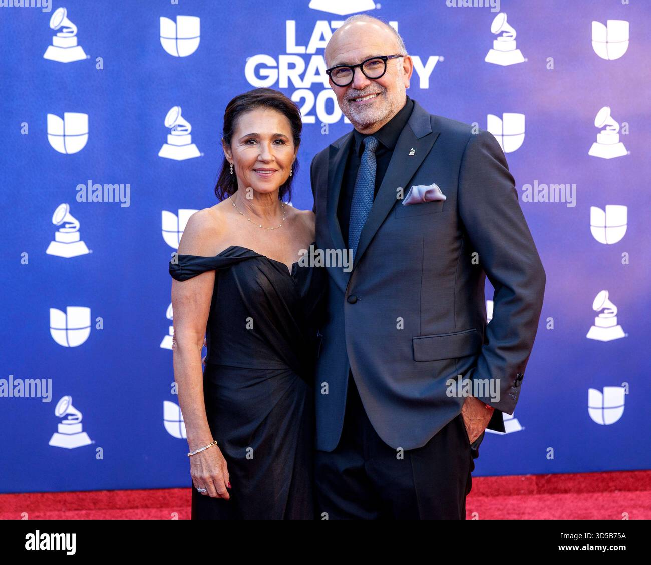 Angélica Abud (L) and Manuel Abud (R), CEO, Latin Recording Academy ...