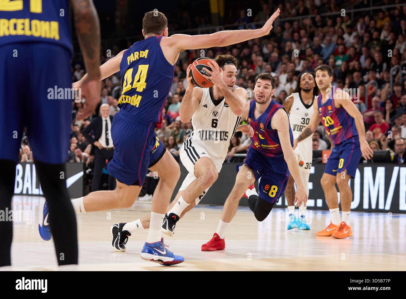 Alessandro Pajola of Virtus Bologna in action during the EuroLeague ...