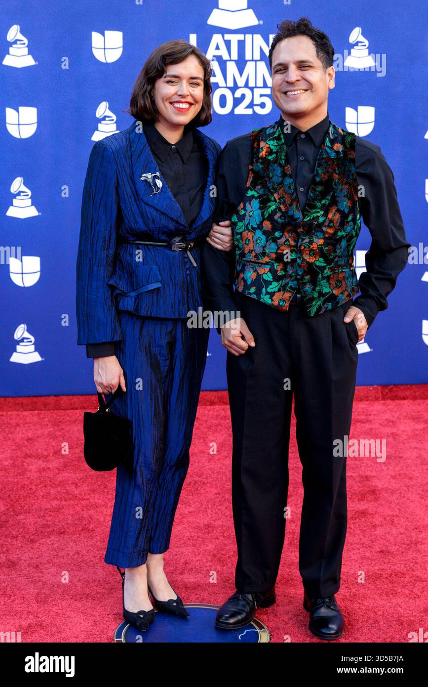 Alejandro and Maria Laura (L) attend the Latin Grammy Awards at the MGM ...