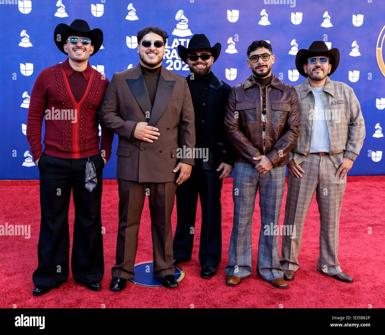 Grupo Frontera attend the Latin Grammy Awards at the MGM Grand Garden ...