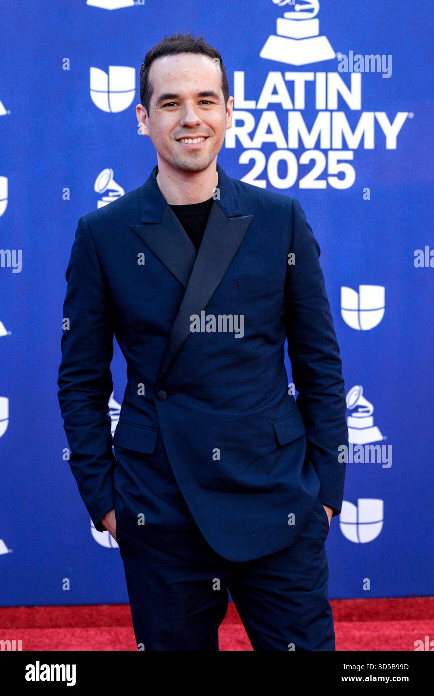 Edgar Barrera attends the Latin Grammy Awards at the MGM Grand Garden ...