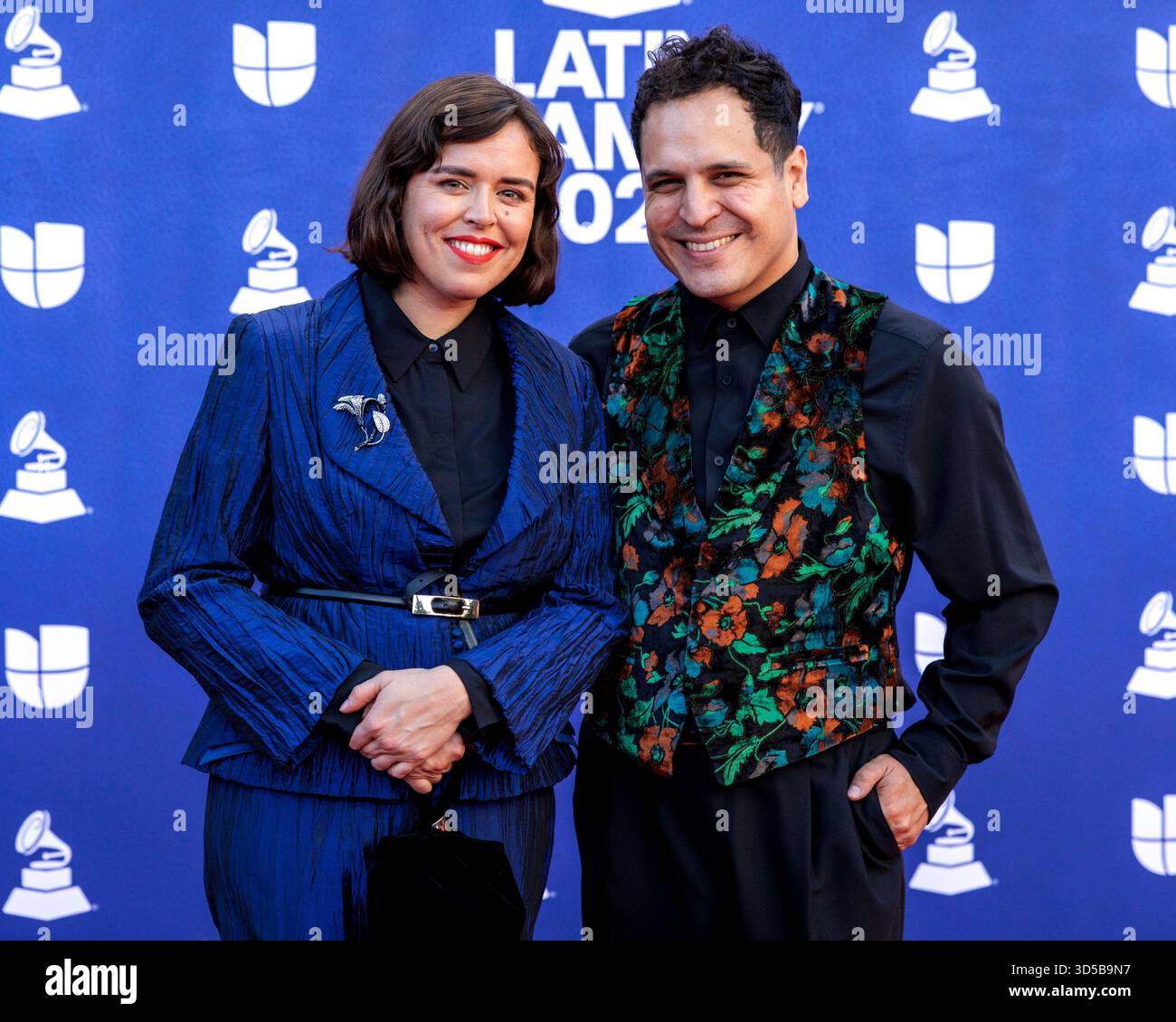 Alejandro and Maria Laura (L) attend the Latin Grammy Awards at the MGM ...