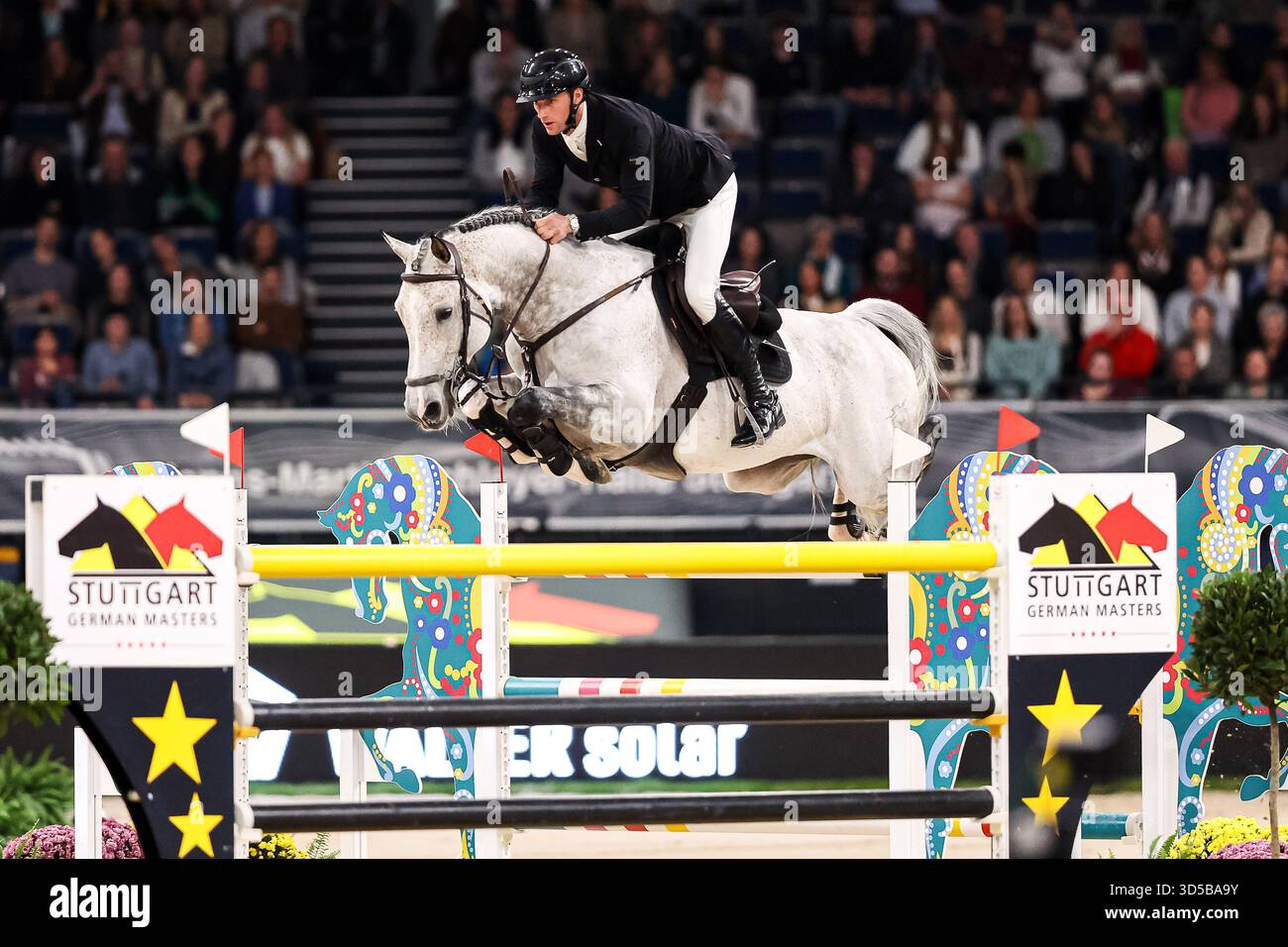 Second place Richard Vogel on Cloudio grey Stuttgart German Master ...