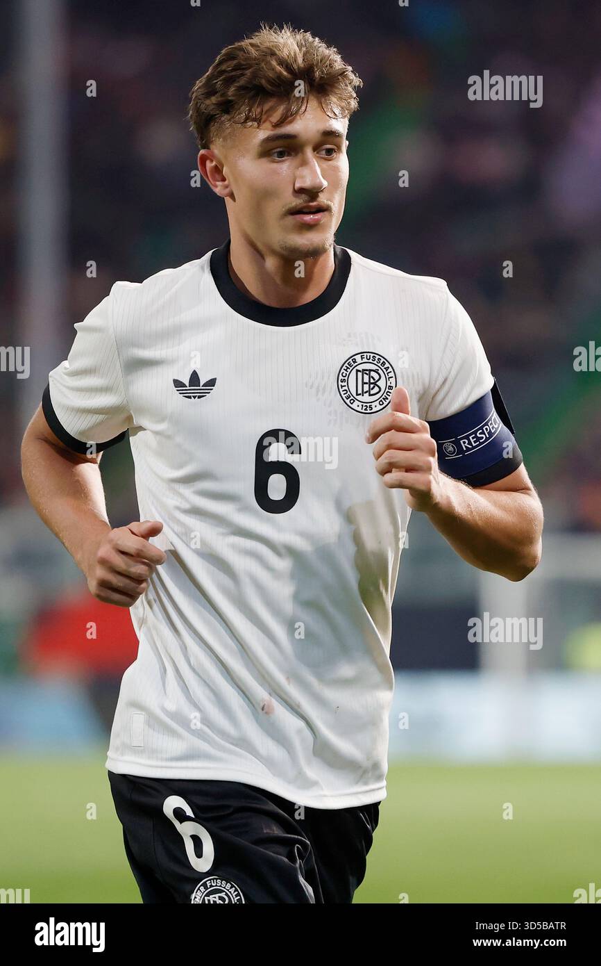 From left to right: Tom Bischof (Germany, 6), November 14, 2025, Football, U21 European ...