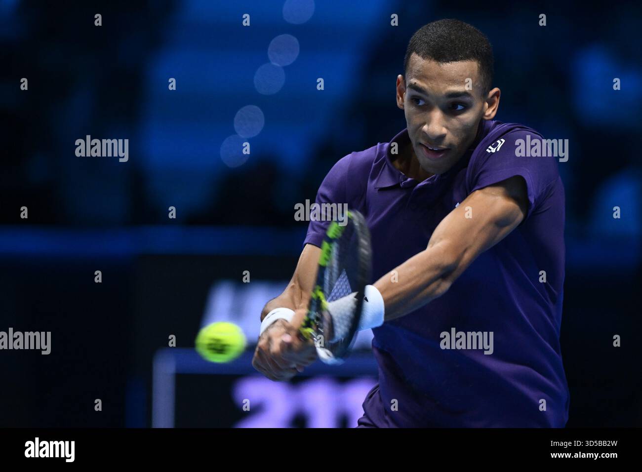Felix Auger-Aliassime (CAN) during the singles match between Alexander Zverev (GER) and Felix ...