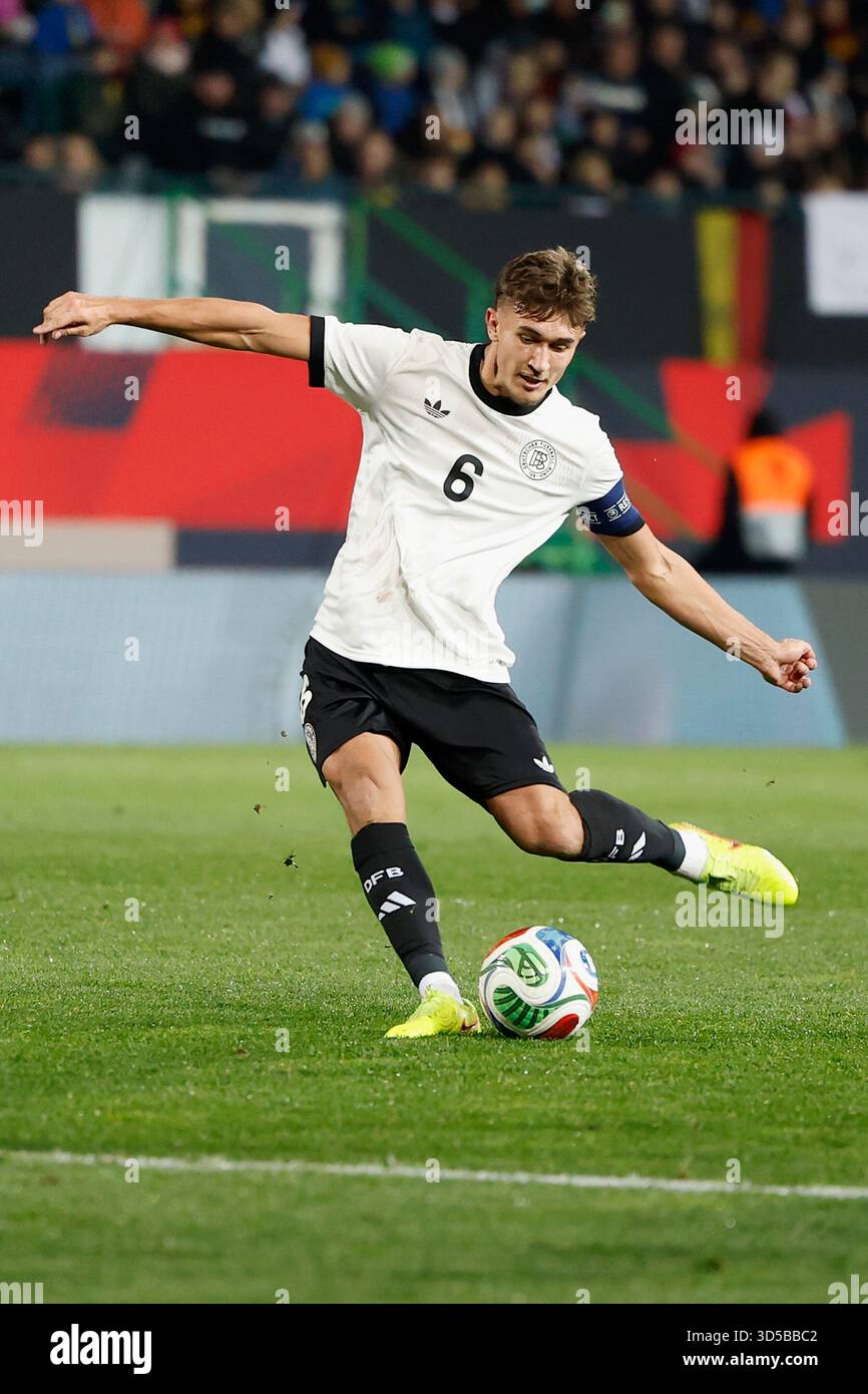 From left to right: Tom Bischof (Germany, 6), November 14, 2025, Football, U21 European ...