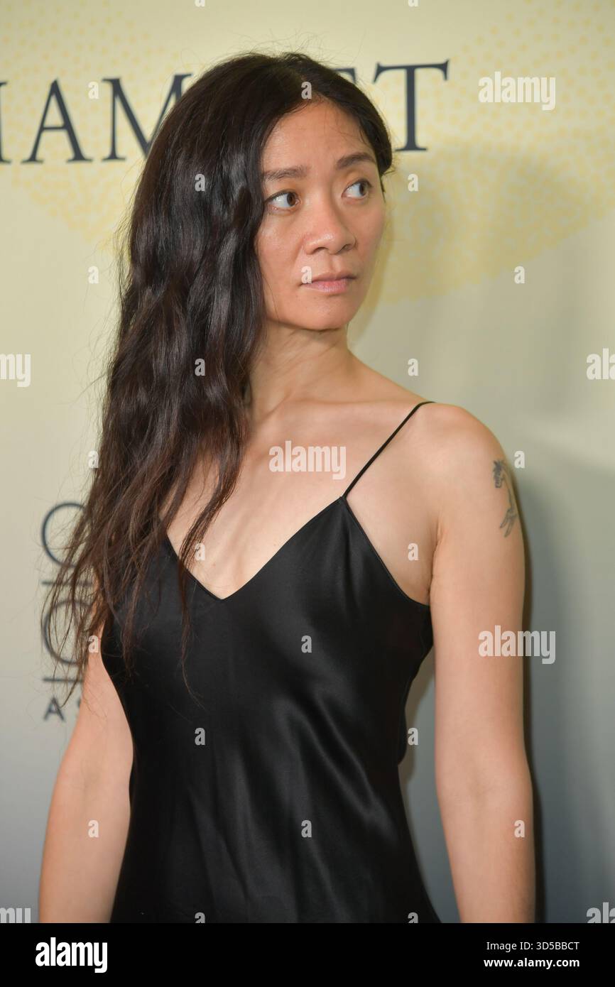 Chloé Zhao arrives at the fourth annual Celebration of AAPI Cinema ...