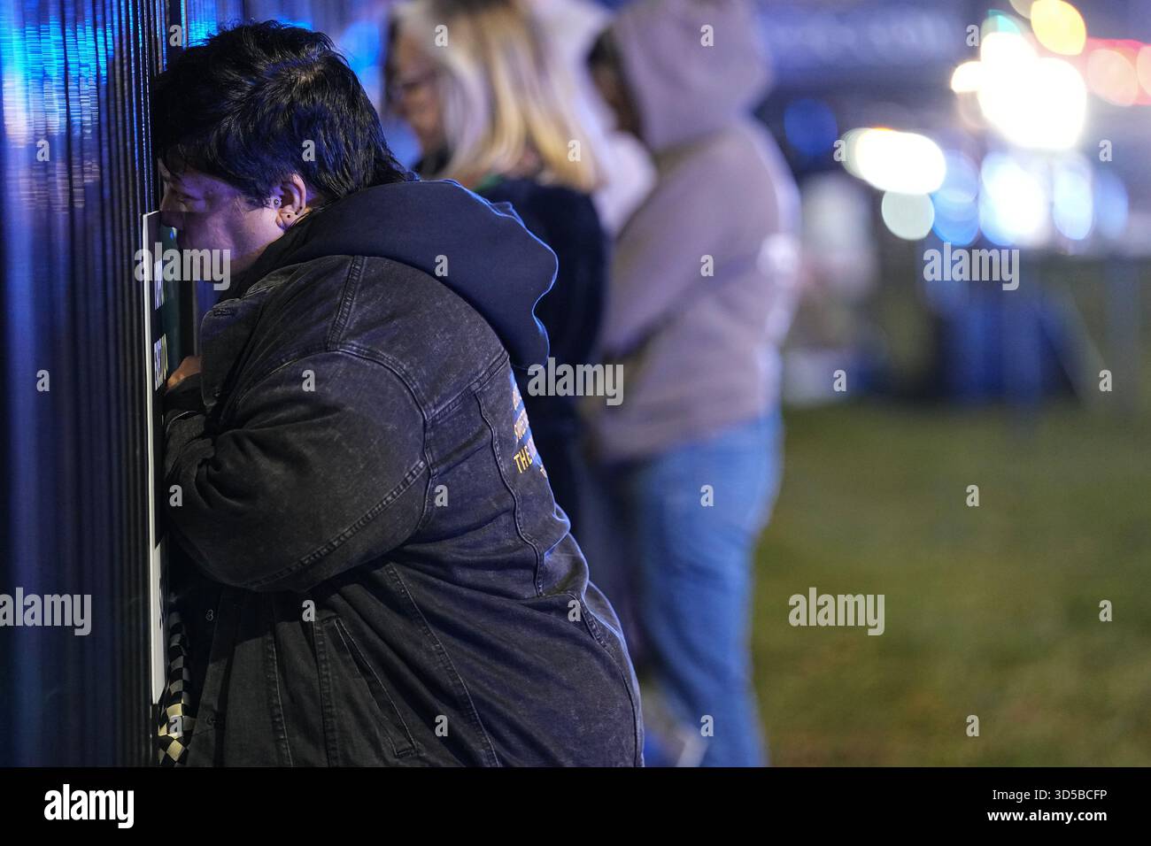 Protestors look on from outside the Broad River Correctional Institute ...