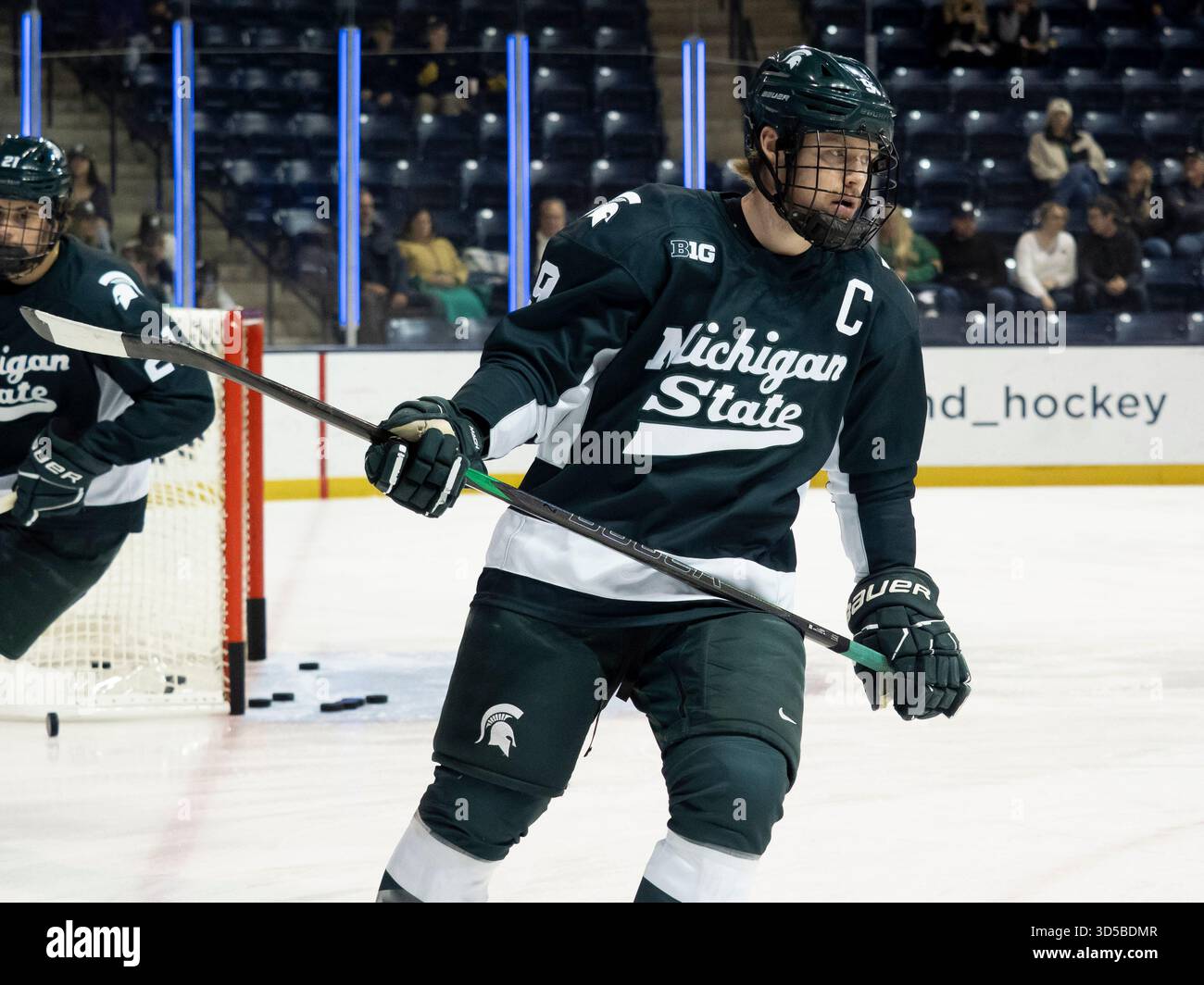 SOUTH BEND, IN - NOVEMBER 14: Michigan State Spartans defenseman Matt ...
