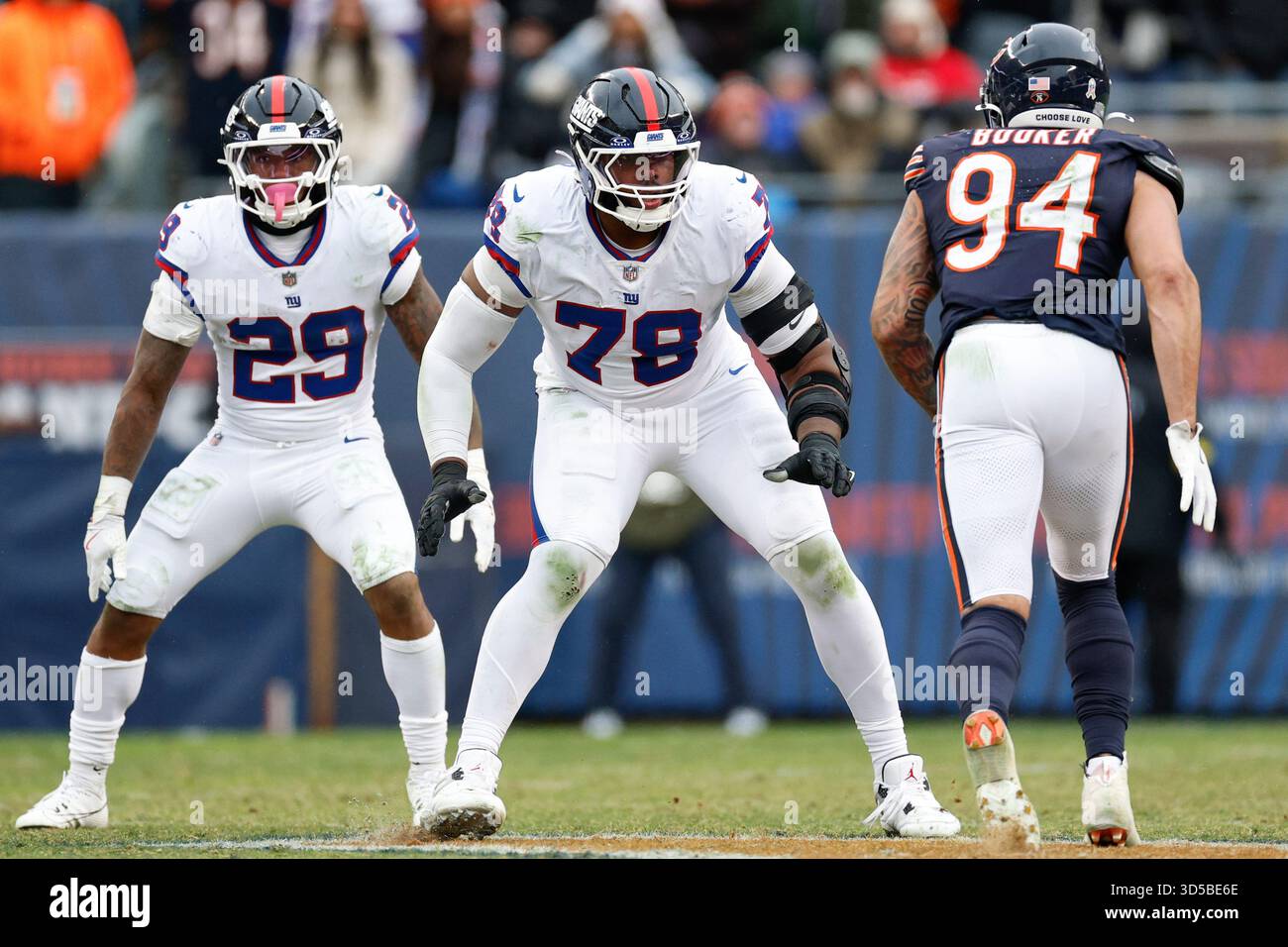 New York Giants offensive tackle Andrew Thomas (78) blocks against the ...