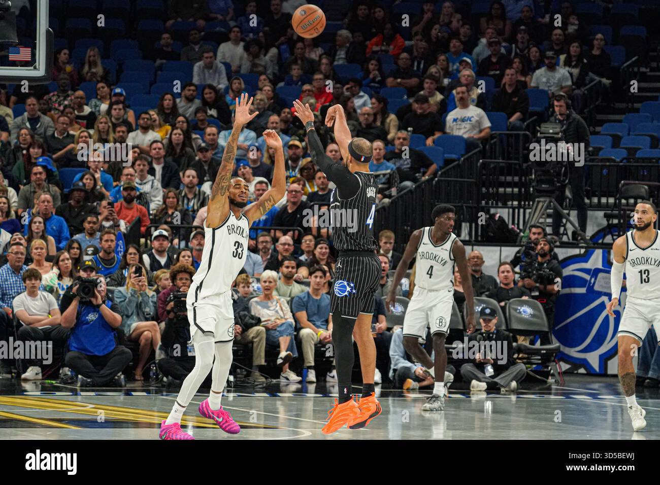 Orlando, Florida, USA, November 14, 2025, Orlando Magic guard Jalen ...