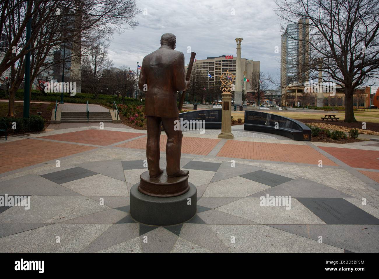 The Billy Payne statue in Centennial Olympic Park in Atlanta, Georgia ...