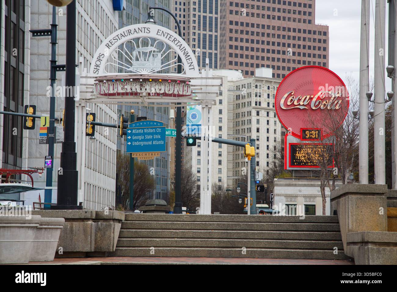 The Underground Atlanta historic district of arts, etnertainment and ...