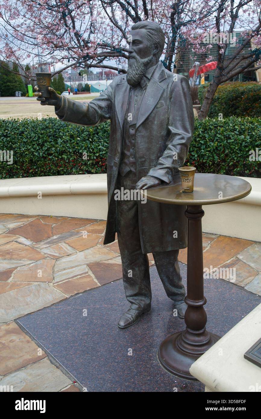 The John Stith Pemberton statue in Pemberton Place close to World of ...
