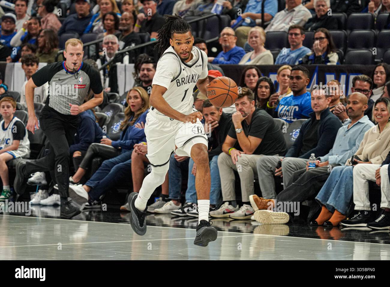 Orlando, Florida, USA, November 14, 2025, Brooklyn Nets forward Zaire ...