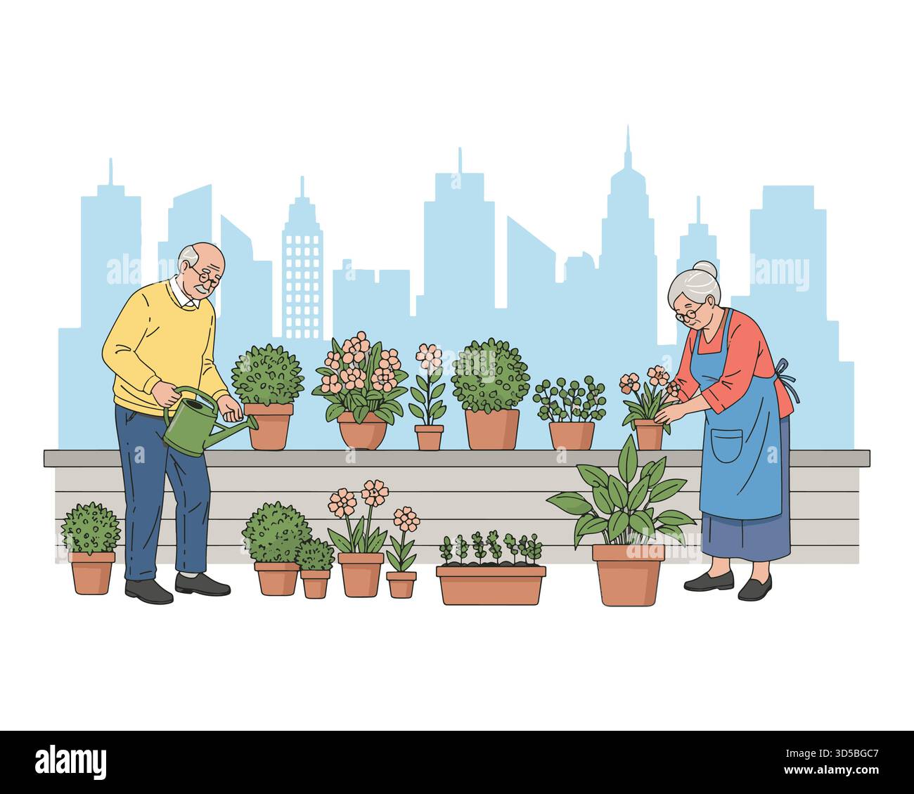 Senior city Stock Vector Images - Alamy