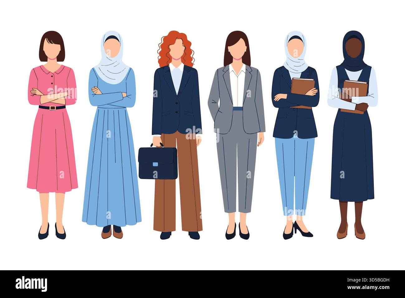 Diversity of attire Cut Out Stock Images & Pictures - Alamy