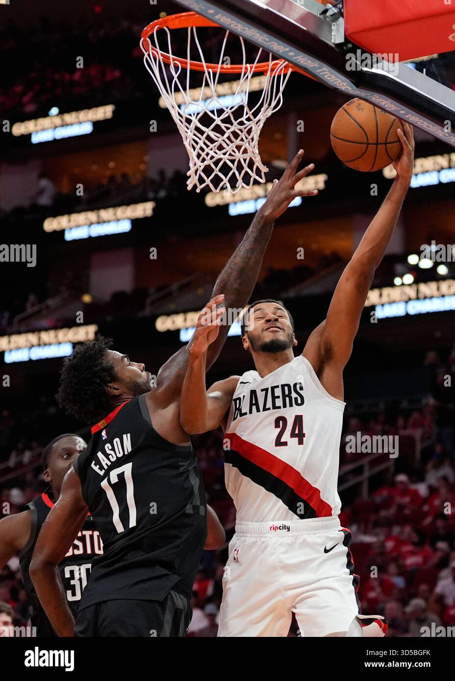 Portland Trail Blazers forward Kris Murray (24) shoots against Houston ...