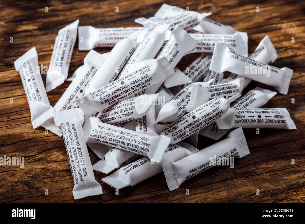 Smelling salts, also known as ammonia inhalants, which are popular with ...