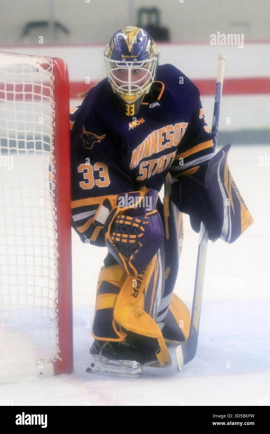 November 14, 2025: Minnesota State Mavericks goaltender Hailey Hansen ...