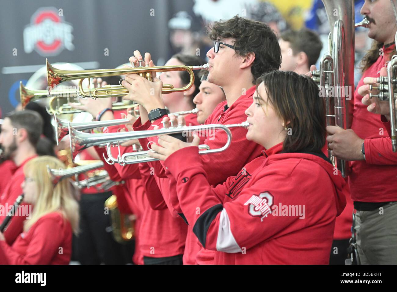 November 14, 2025: The Ohio State Band plays before the game against ...