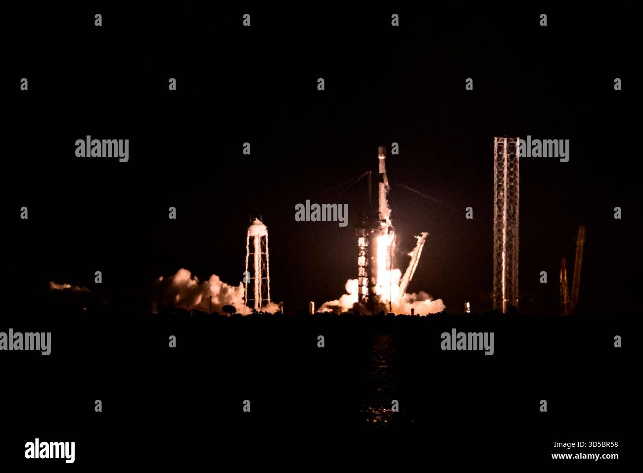 Merritt Island, Florida, USA. 14th Nov, 2025. A SpaceX Falcon 9 rocket ...