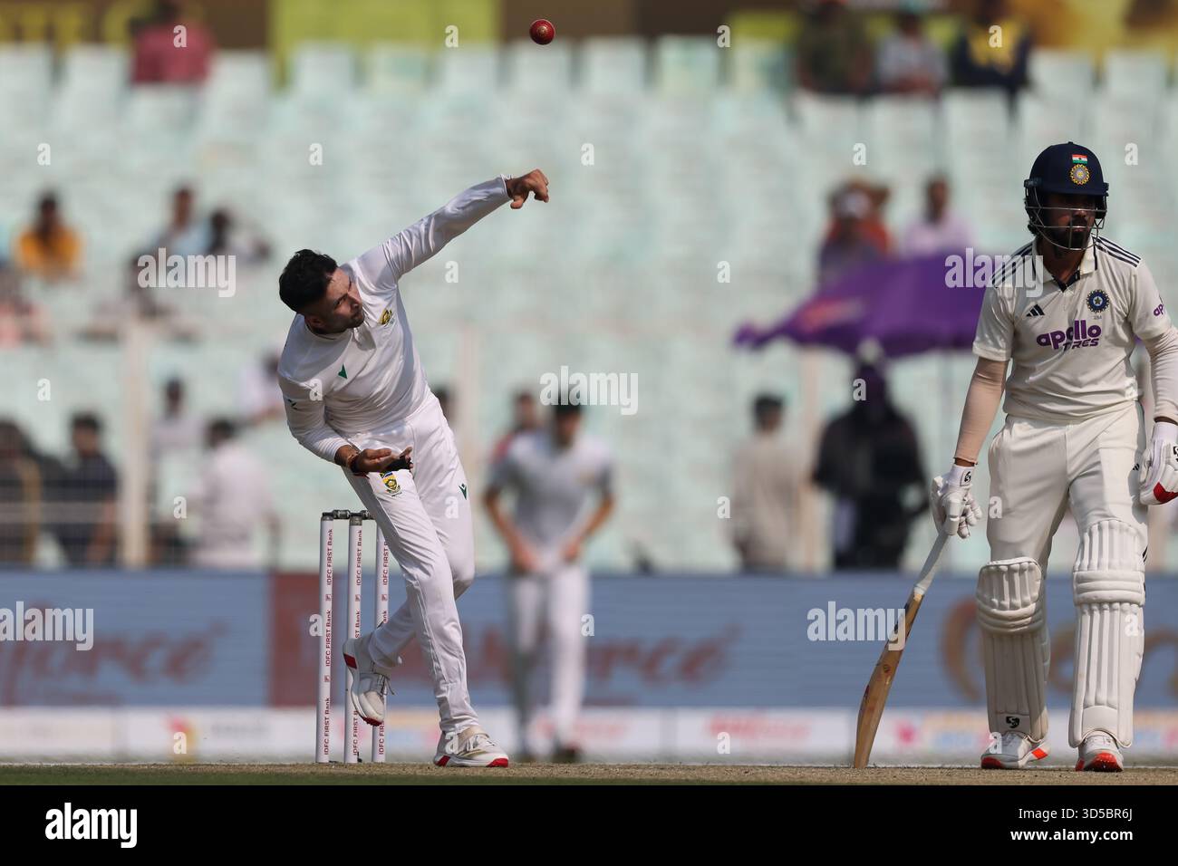 Keshav Maharaj Of South Africa during the IDFC First Bank Test Day 2 ...