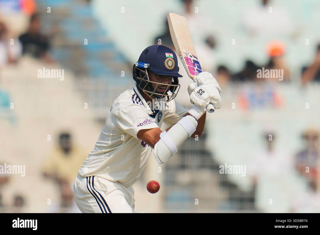 India's Washington Sundar bats on the second day of the first cricket ...