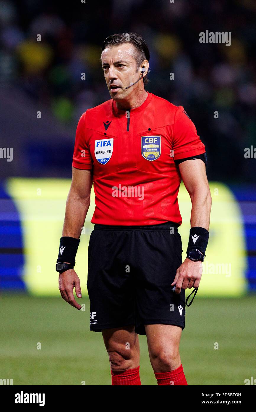 São Paulo, Brazil - November 06: Referee Raphael Claus looks on during ...