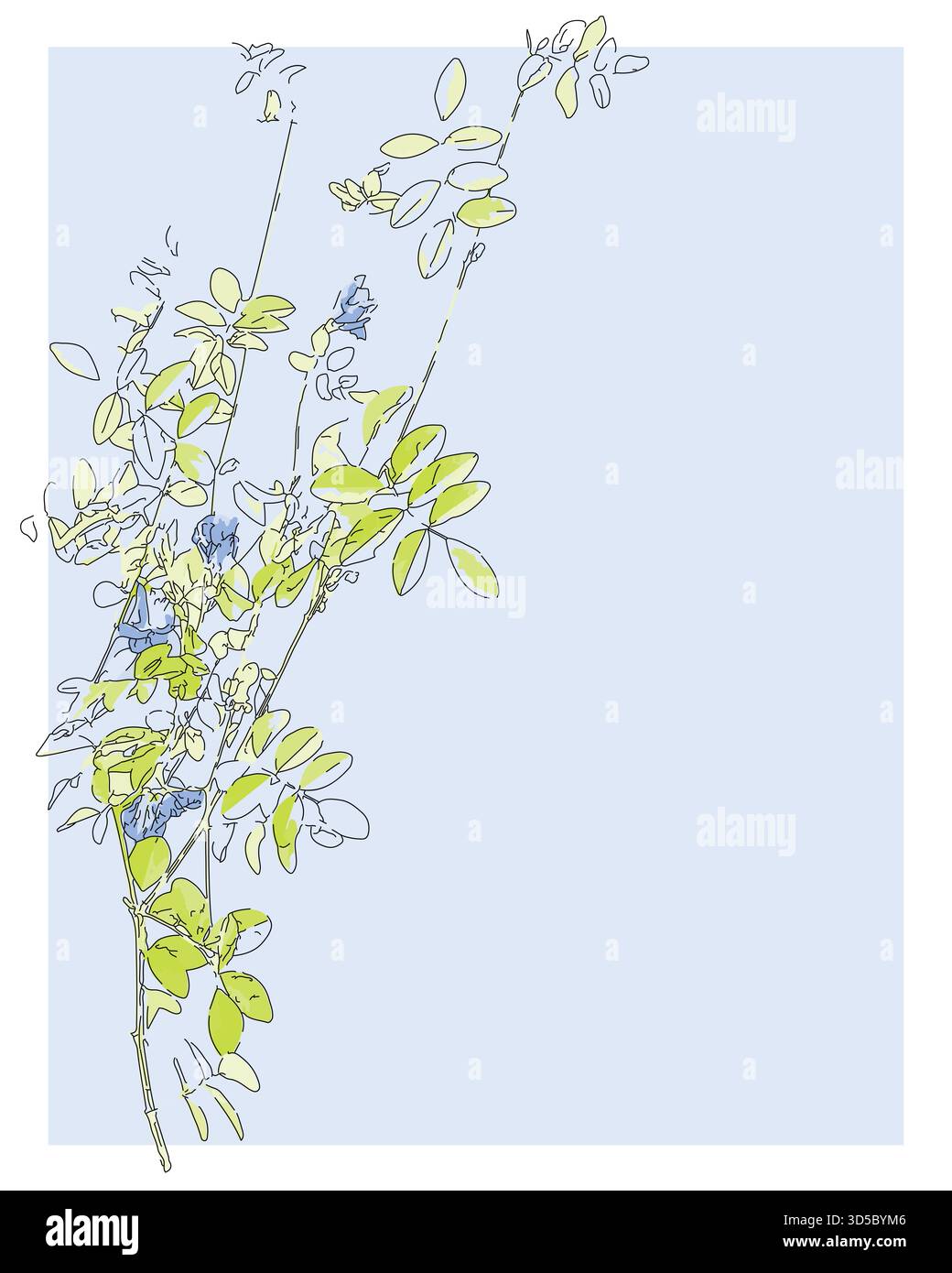 Digital painting flower Stock Vector Images - Alamy