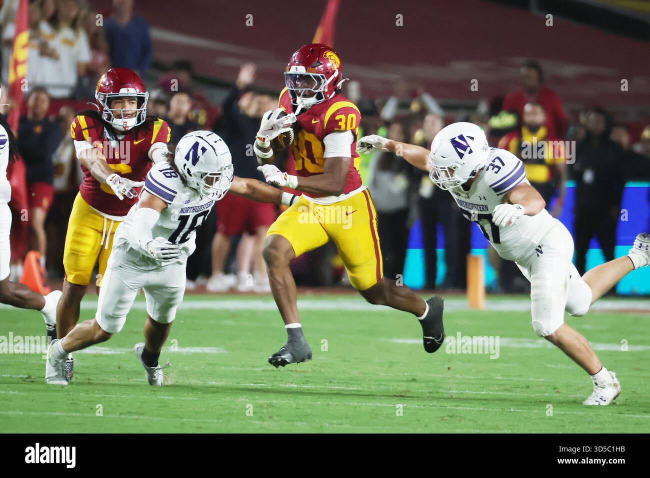 Southern California running back King Miller (30) runs the ball during ...