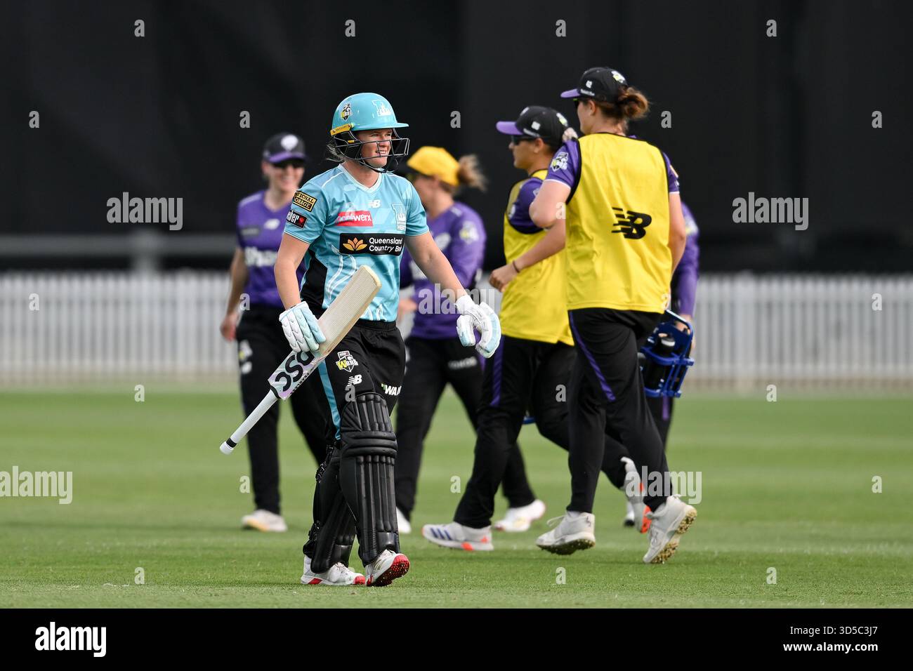 Jess Jonassen of the Heat walks off after getting out during the WBBL ...