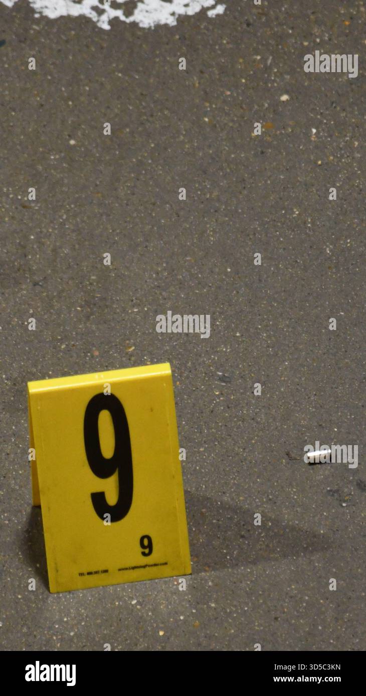 Bullet casing used by a french policeman after he shot a man armed with ...