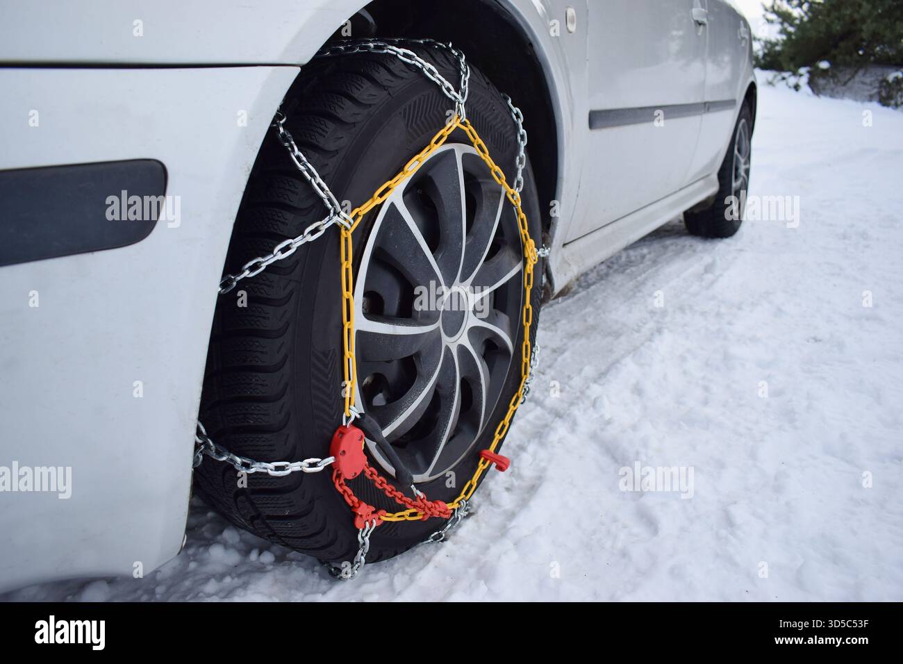 Car tyre chains in hi-res stock photography and images - Alamy