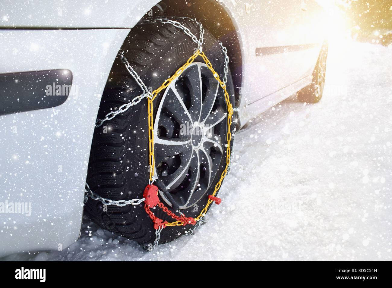 Car tyre chains in hi-res stock photography and images - Alamy