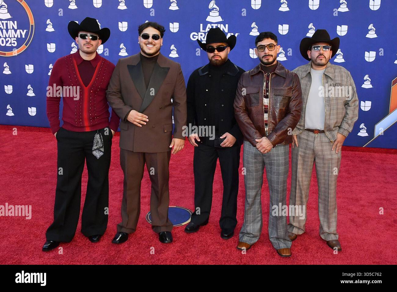 Grupo Frontera attends The 26th Annual Latin GRAMMY Awards at MGM Grand ...