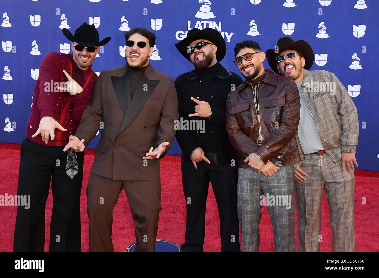 Grupo Frontera attends The 26th Annual Latin GRAMMY Awards at MGM Grand ...