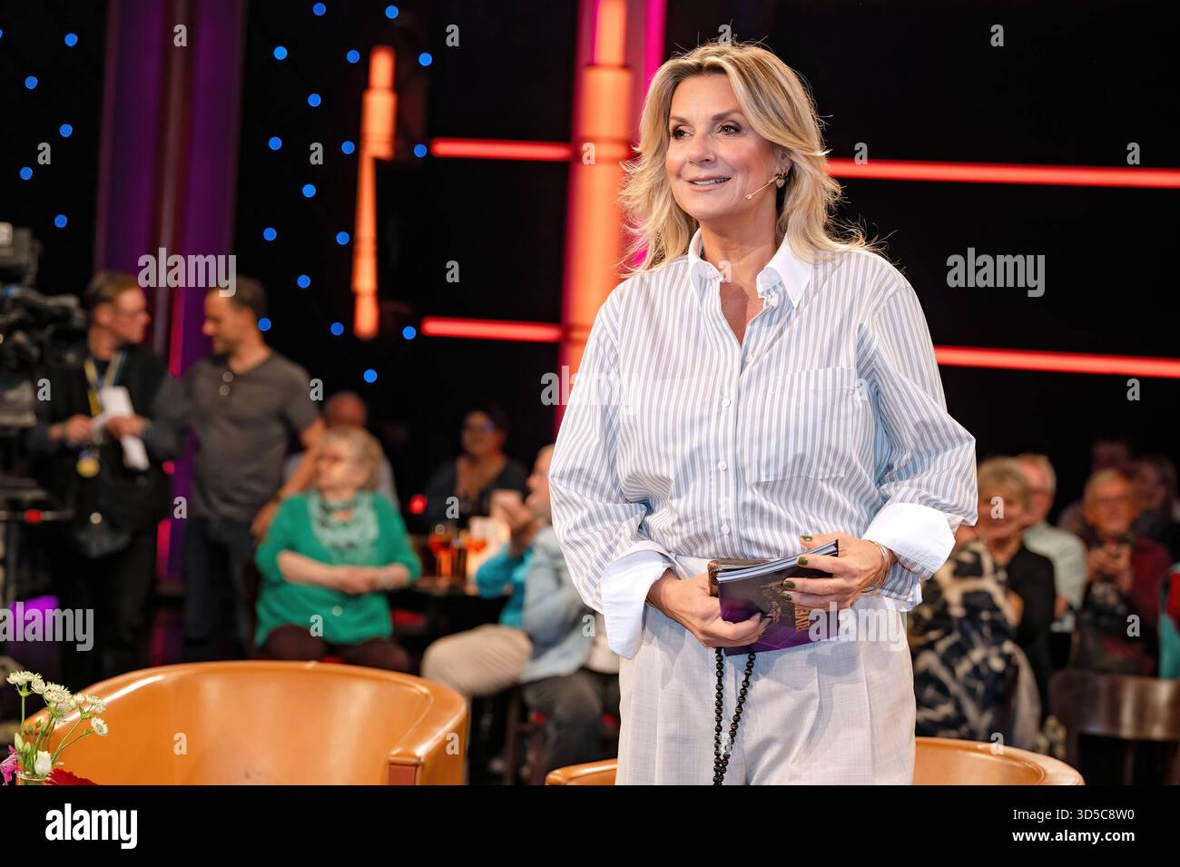 MDR - Riverboat. Moderatorin Kim Fisher anläßlich der Aufzeichnung der ...