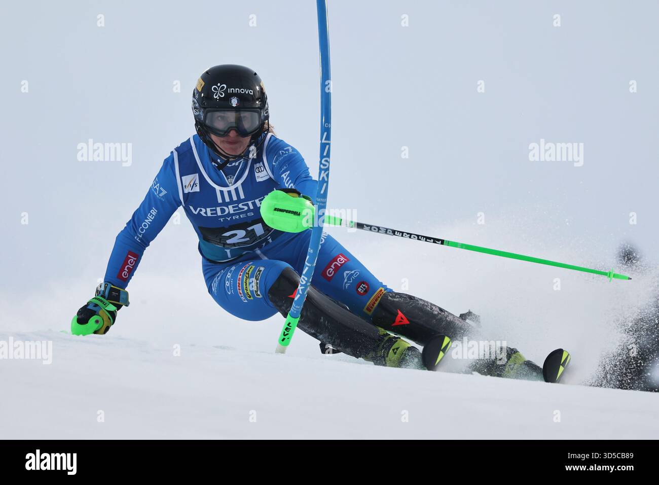 Italy's Lara Della Mea competes in an alpine ski, women's World Cup ...