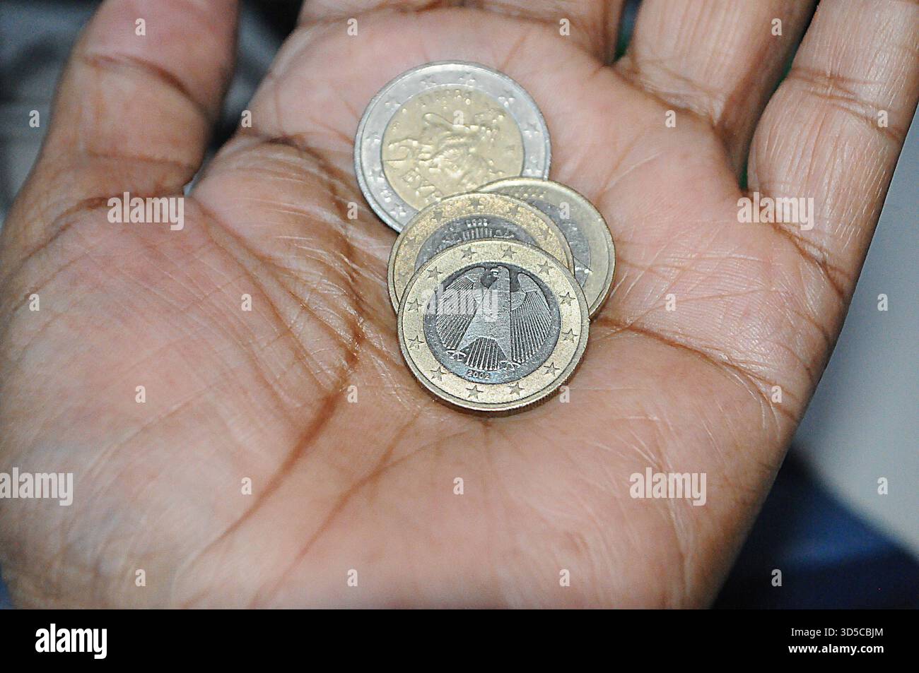 coppenhagen /Denmark /14 november 2025/ Euro coin currency in ...