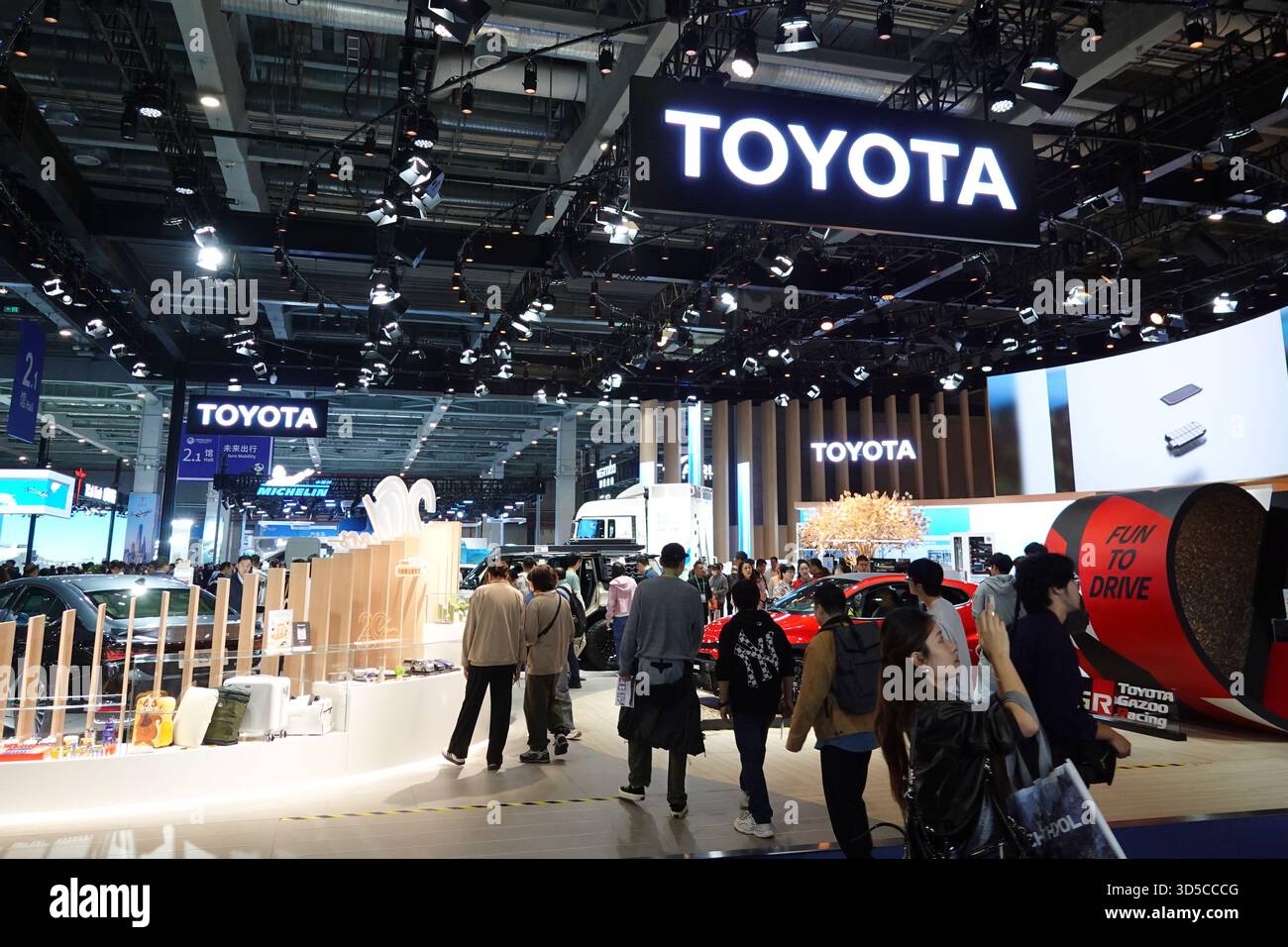 The Toyota booth is bustling with activity at the 8th China ...