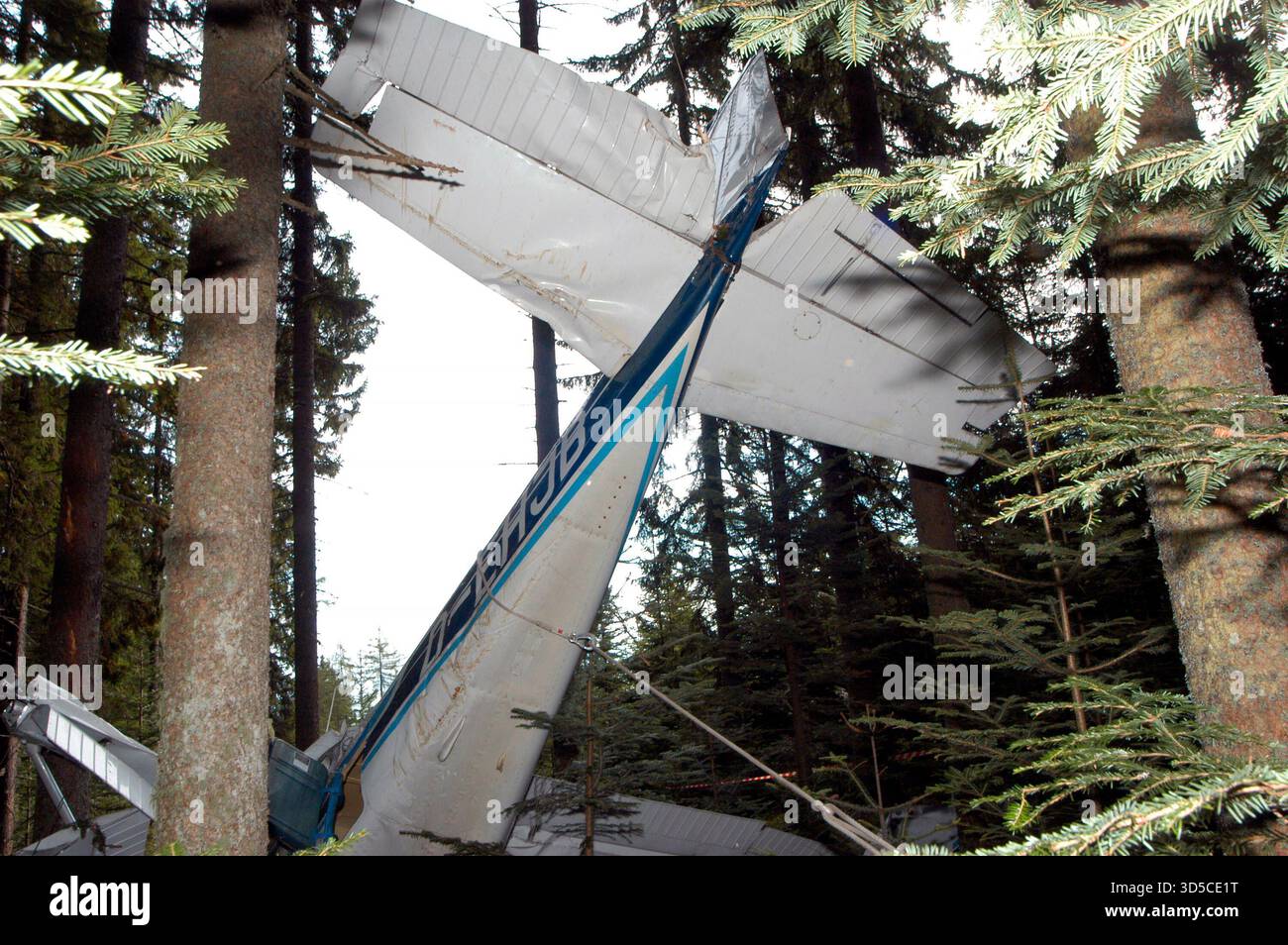 plane crash after technical or human error, accident in aviation plane ...