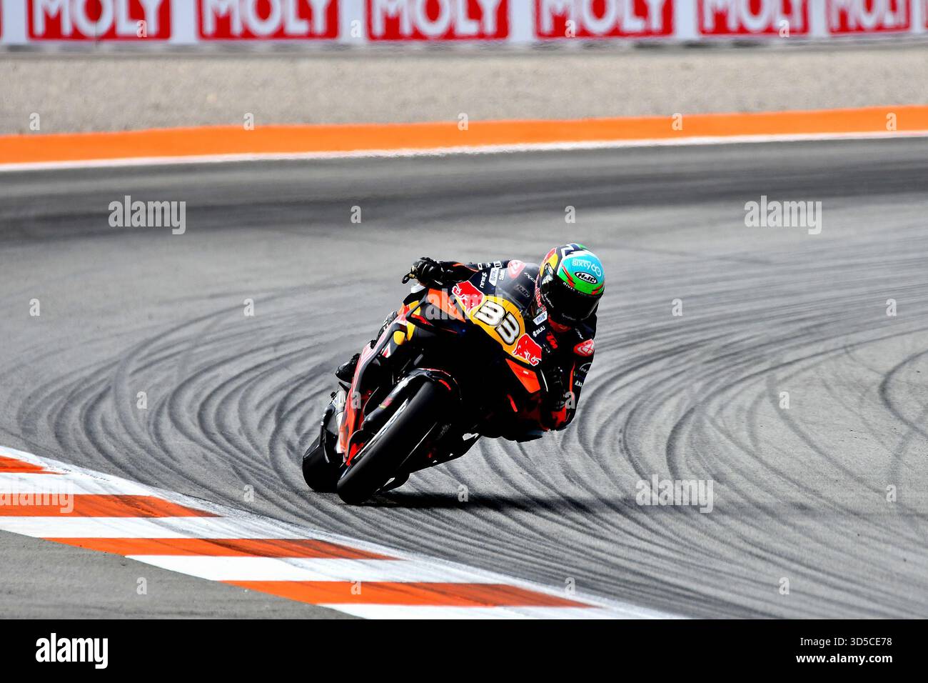 Southafrican rider Brad Binder (Red Bull KTM Factory Racing) on action ...
