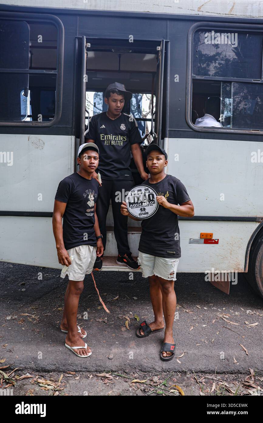November 14, 2025, Belem, Brazil, Brazil: Teenager boys from a local ...
