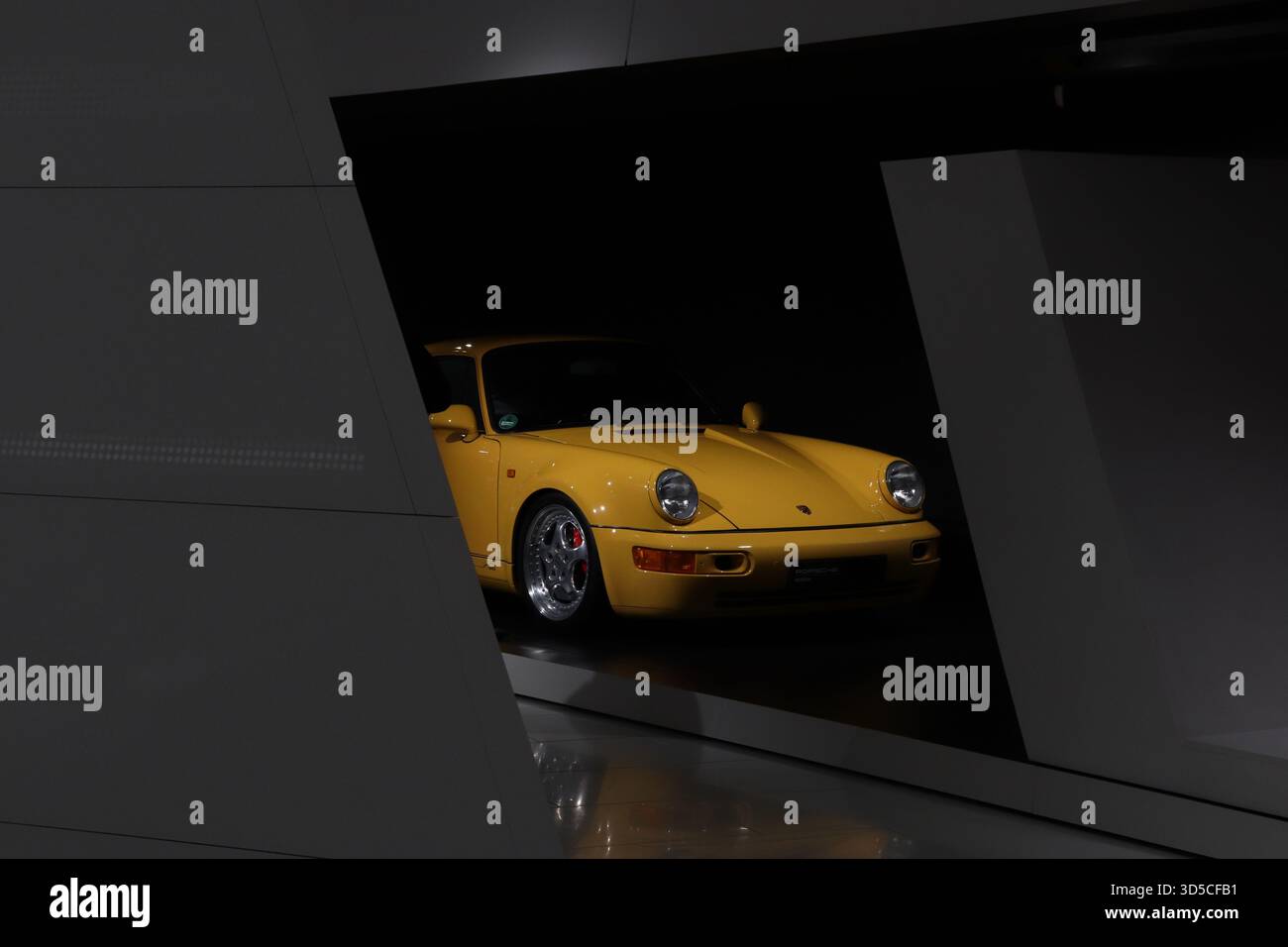 Porsche 964 Turbo front view at Porsche Museum, Zuffenhausen, Stuttgart ...