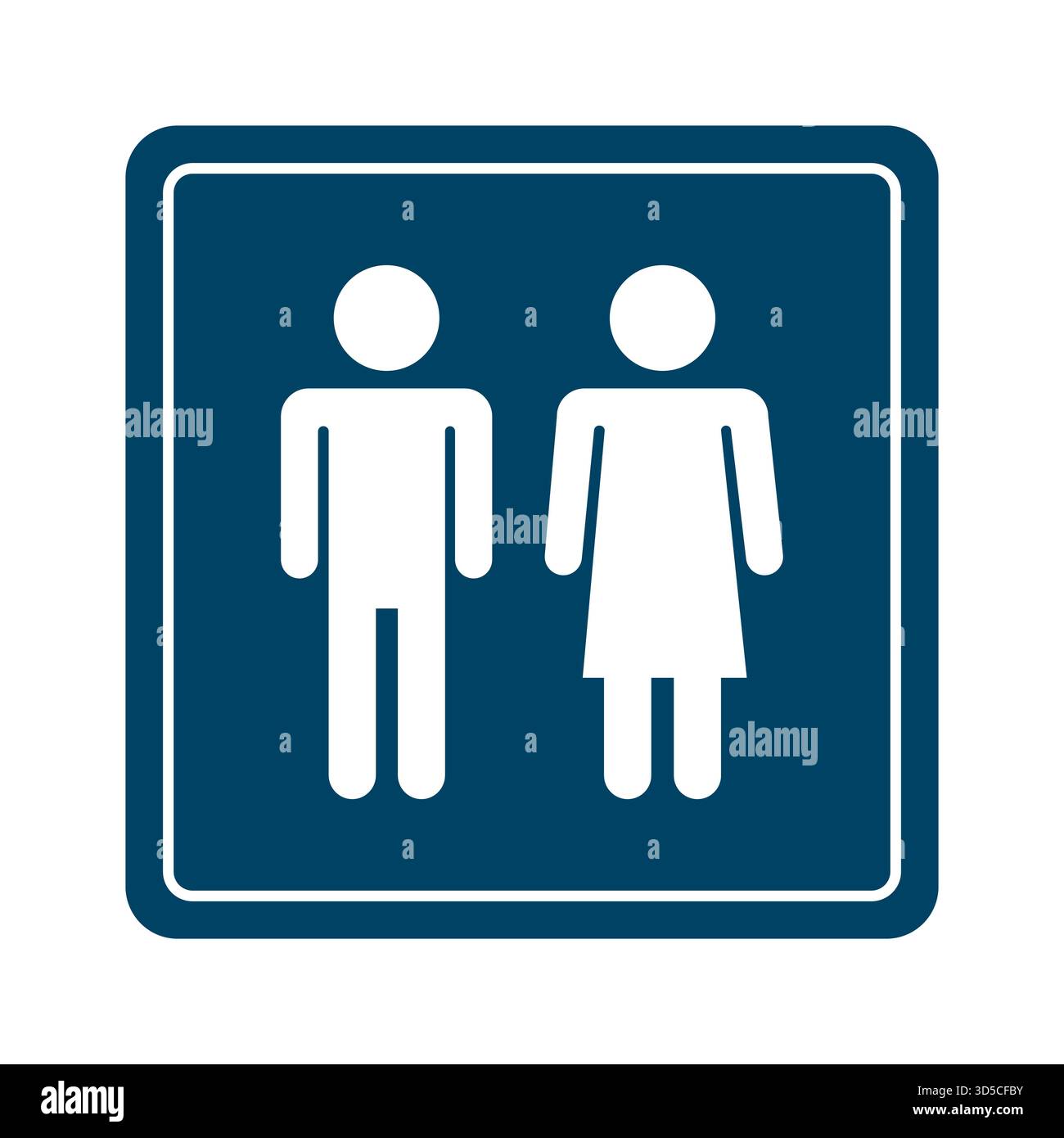 Restroom facility icon. Bathroom sign symbol. Gender figure Vector ...