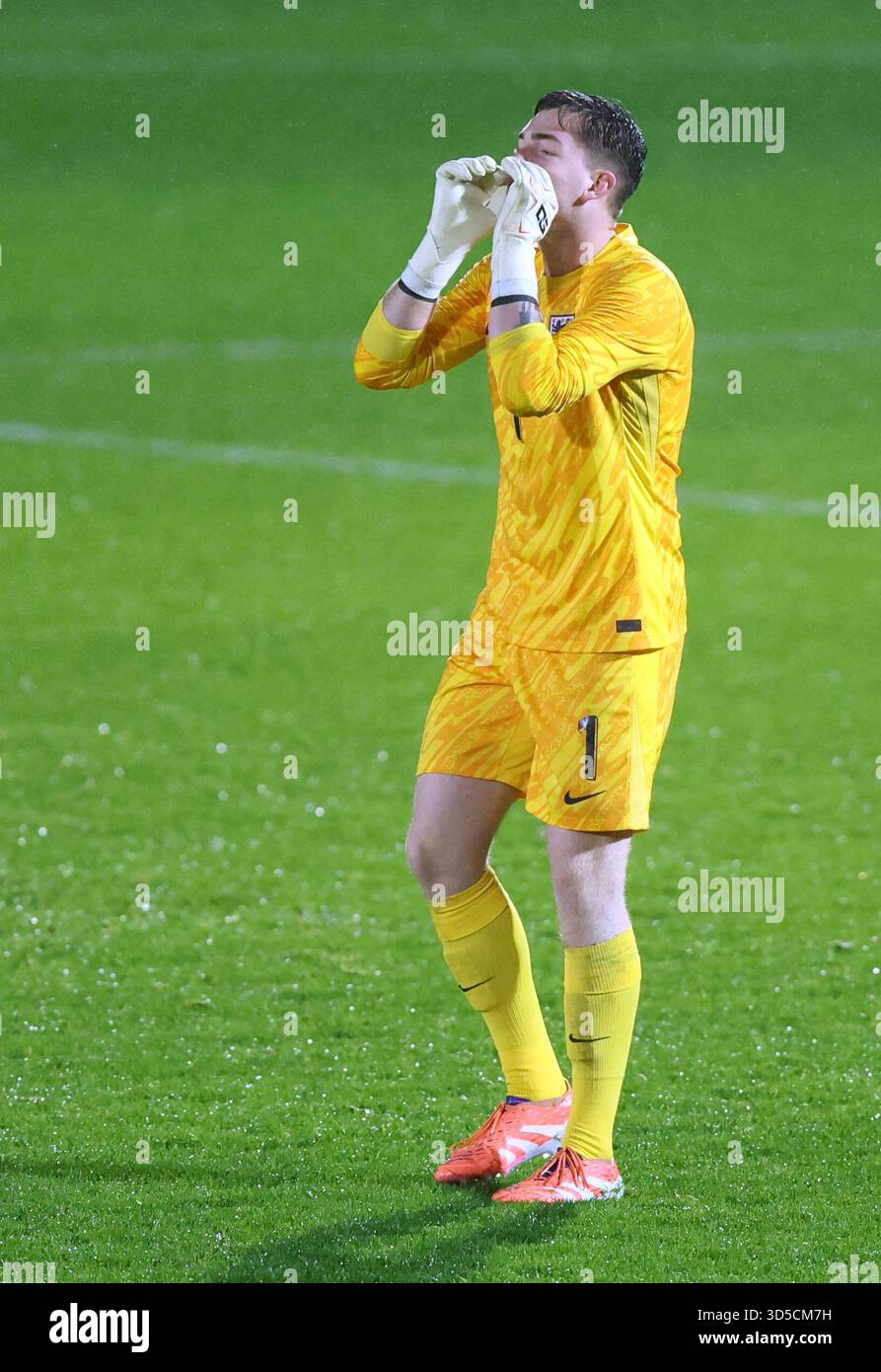 England’s Finlay Herrick during the international friendly match at Eco ...